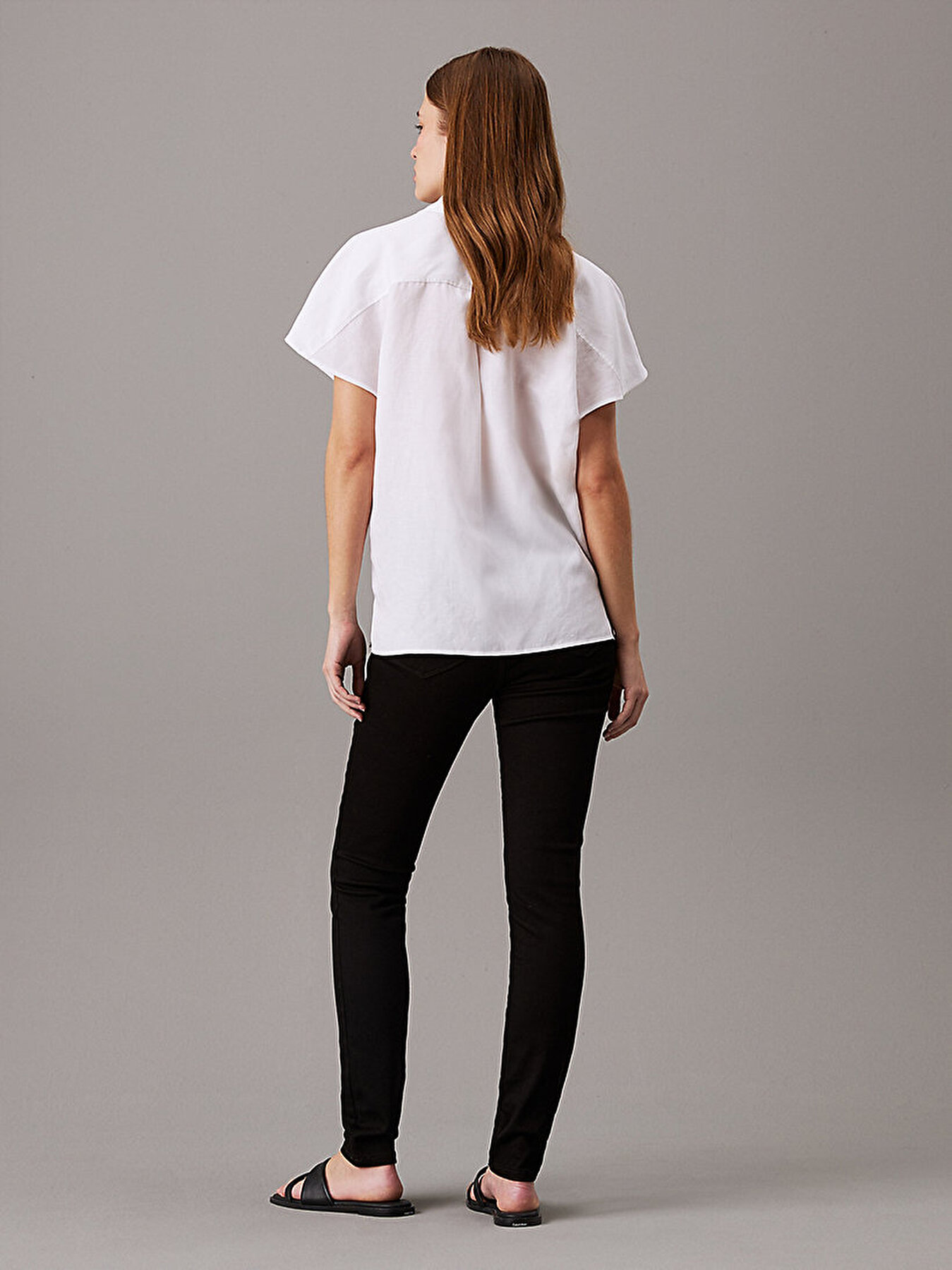 Kad n High Rise Skinny Jean Pantolon Siyah K20K2073021BY Calvin Klein
