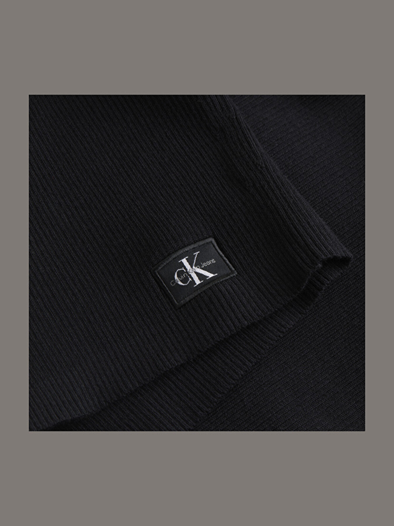 Kadın Woven Label Kazak Siyah J20J224239BEH | Calvin Klein